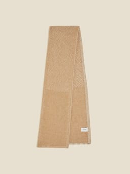 Tine Knit Scarf - Sand Mix - Holzweiler