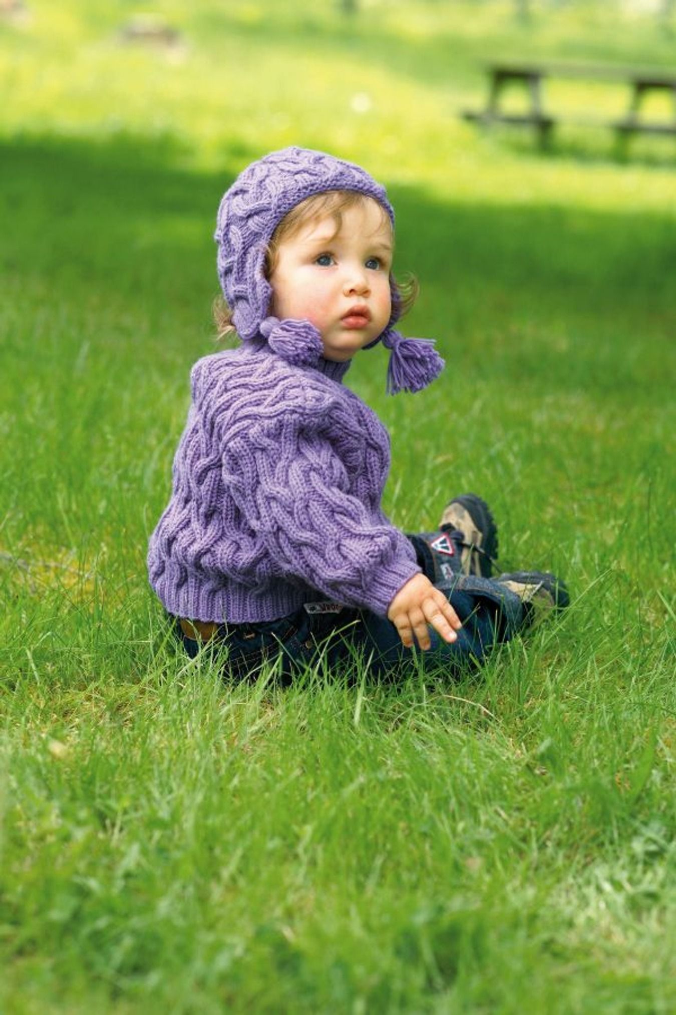 Genser med knappestolpe