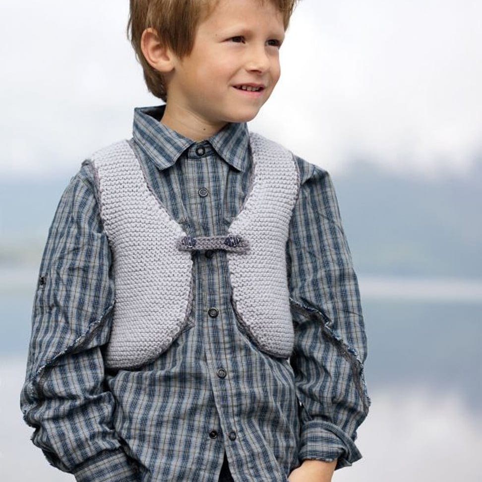 Genser med rundfelling