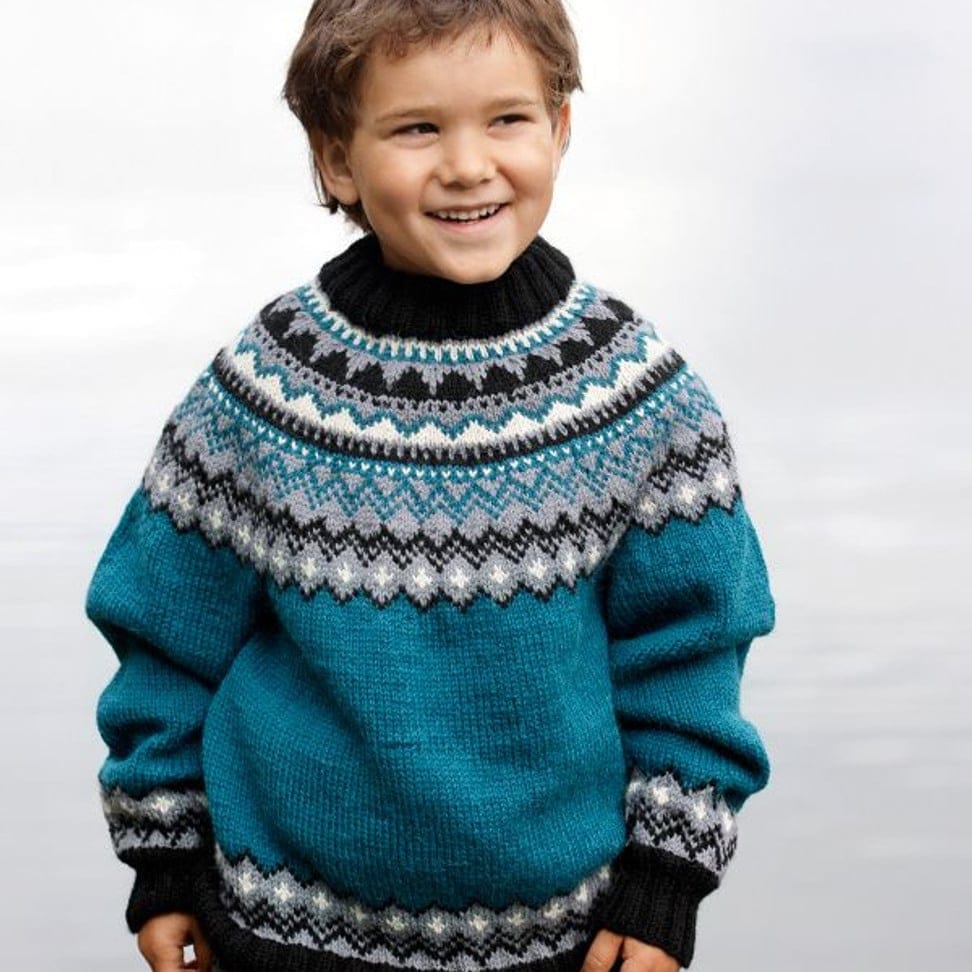 Genser med rundfelling