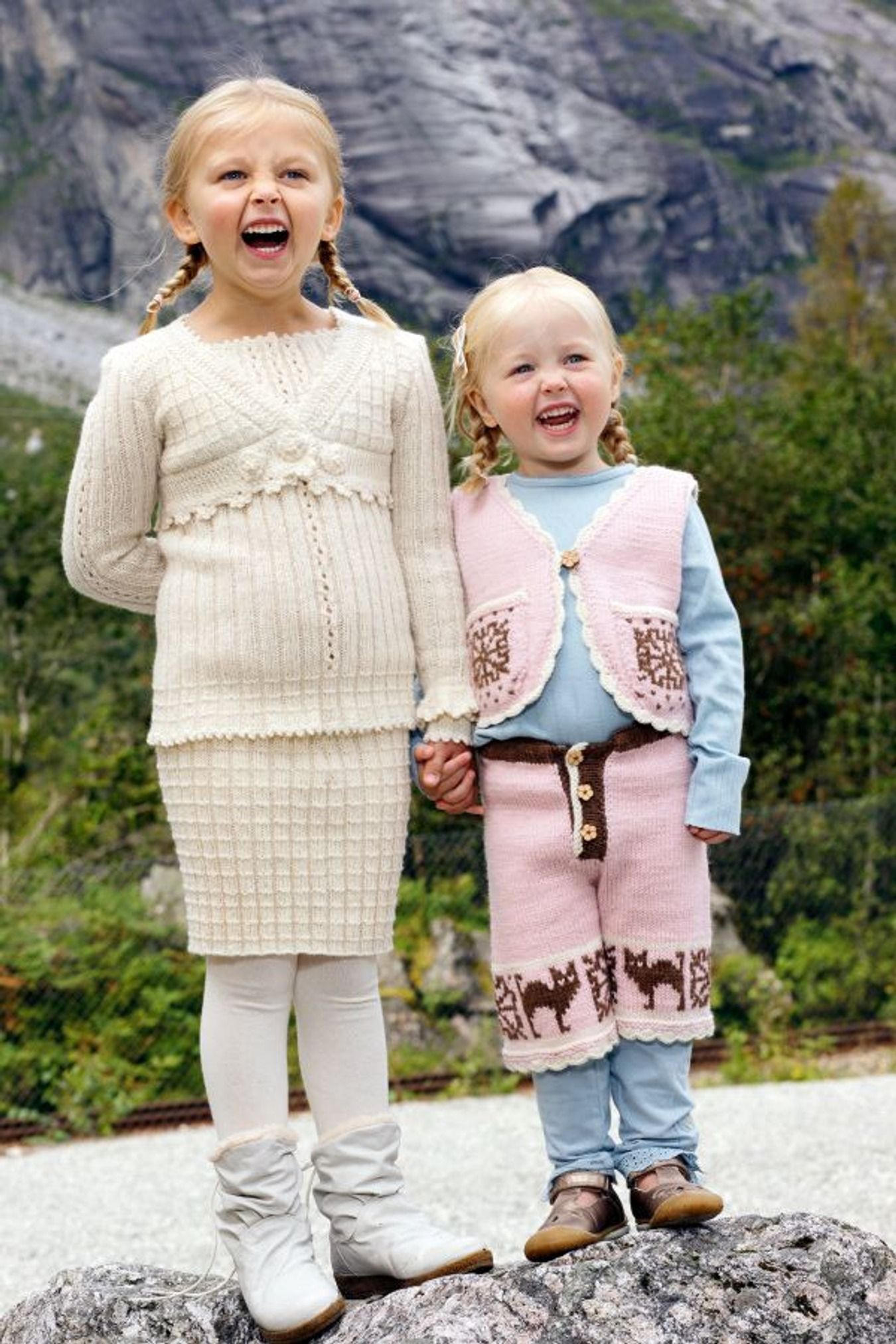 Bolero, skjørt og topp til barn